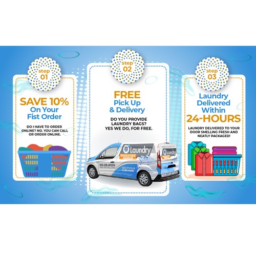 Banner for Laundry Pickup & Delivery Service | Banner ad contest