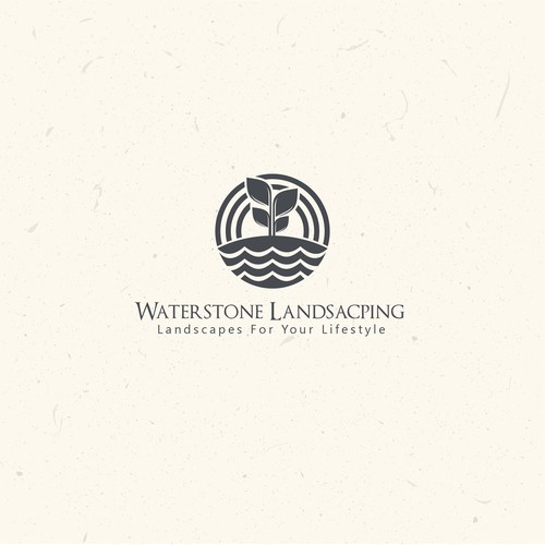 Cool landscape installation company for Waterstone Landscaping | Logo ...