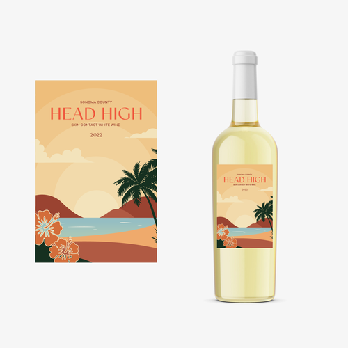 Designs | Sonoma County Wine Label - Coastal - Summertime | Product ...