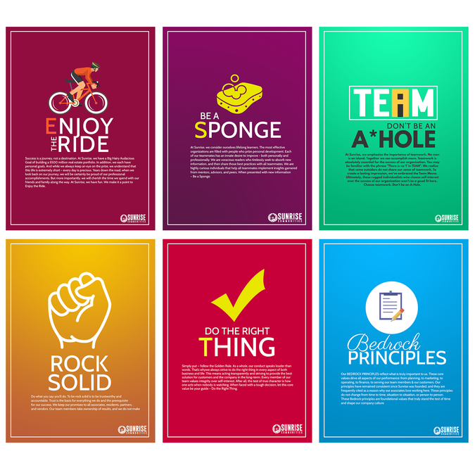 Design Core Value Posters for Real Estate Investment Firm | Poster contest