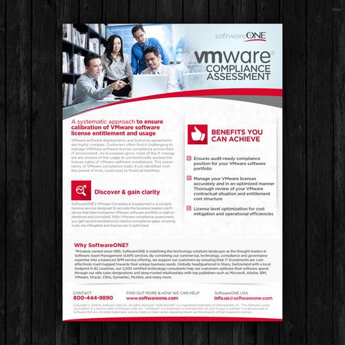 VMware complaince assessment corporate sales flyer | Postcard, flyer or ...