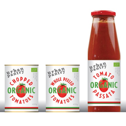Organic Tin Tomato Label Design | Product label contest