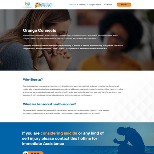 Designs | Orange Connects Web Pages Design Contest | Web page design ...
