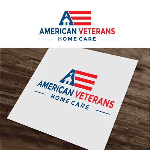 Design a patriotic logo for American Veterans Home Care | Logo design ...