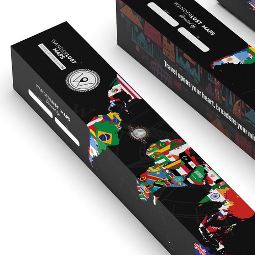 Designs | box design for scratch off world map | Product packaging contest