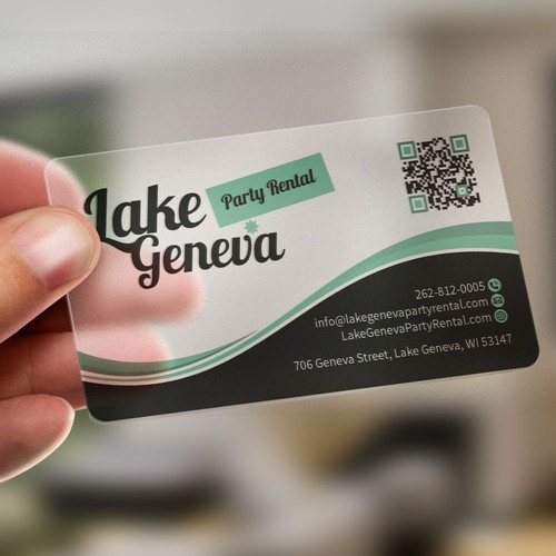 Designs | Party Rental Business Card | Business card contest