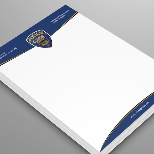 Dixon Police Department letterhead | Stationery contest