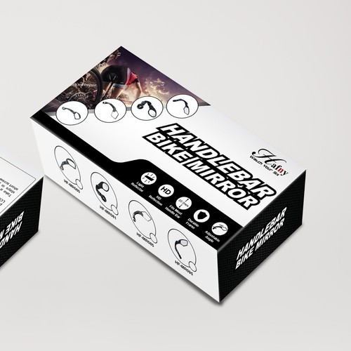 Create a Stylish Bike Mirror Package. | Product packaging contest