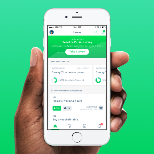 Great UI & UX Design for an Employee Engagement App - looking for long ...