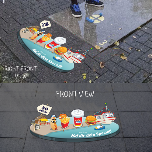 Designs | Can you design a floor sticker, with stunning 3D effect ...