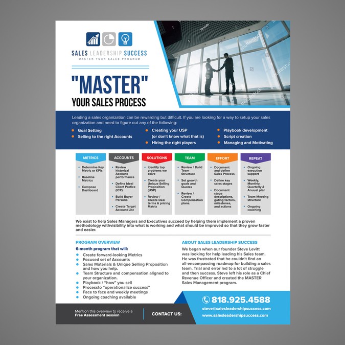 Design Sales Consulting One-Pager | Poster contest