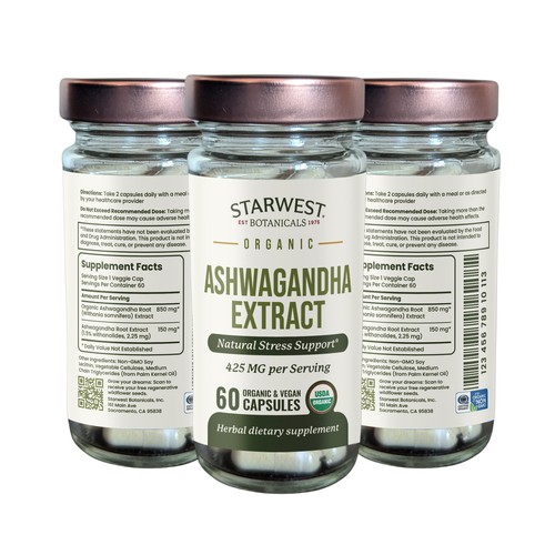 Designs | Organic Herb Capsule Label Design | Product packaging contest