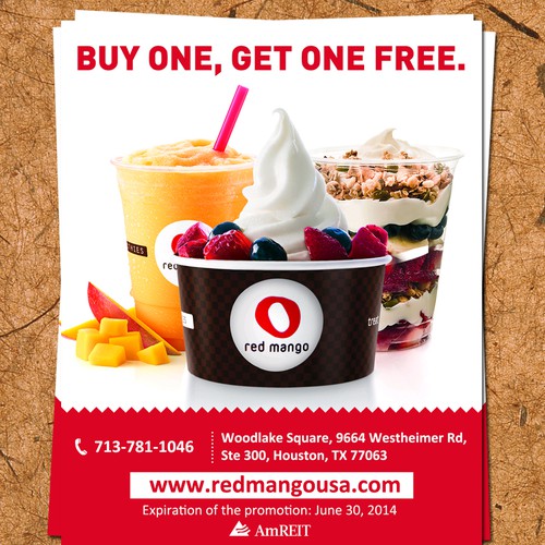 Create an ad for Red Mango Yogurt Company | Postcard, flyer or print ...