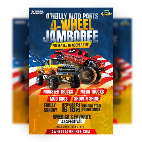 Designs | 4-Wheel Jamboree poster and ads | Poster contest