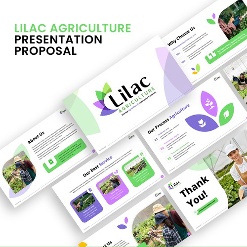 Designs | Lilac Agriculture PPT | PowerPoint template contest
