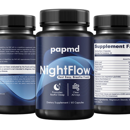 Design the ultimate label for pap md's nightflow: a cpap user's dream ...