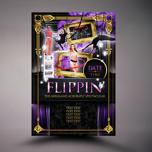 Create a Poster for an Acrobatic Stunt Show | Postcard, flyer or print ...