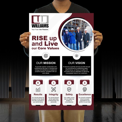 Designs | Posters to RISE up to our company Core Values! | Poster contest