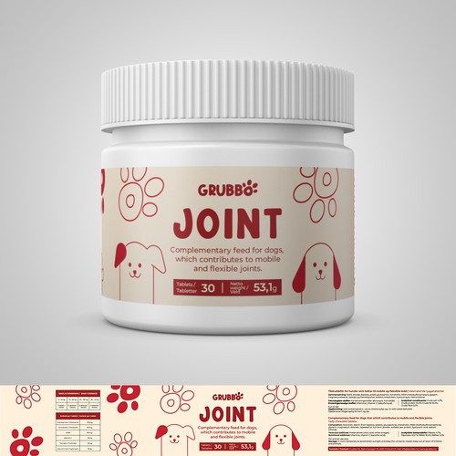 Designs | Design label for dog supplement pot | Product label contest