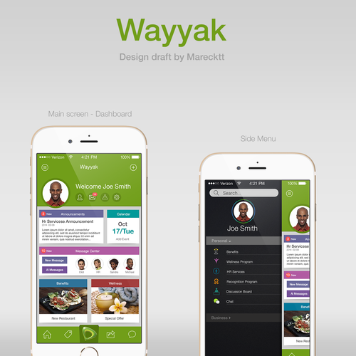 Designs | "Wayyak" mobile app new design | App design contest