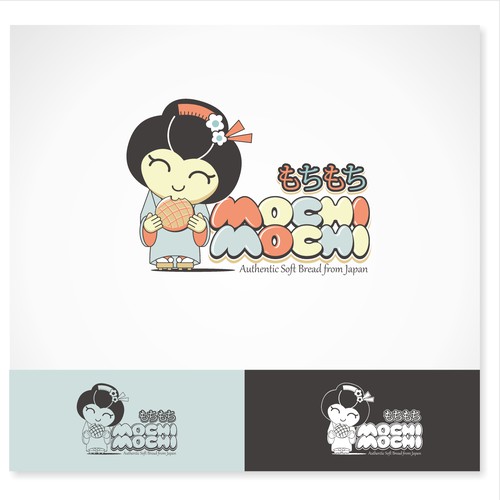 Create a logo for a soft and fluffy Japanese bread bakery shop | Logo ...