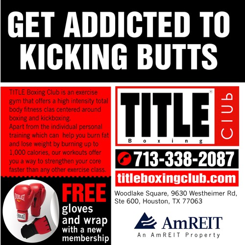 Ad for TITLE Boxing Club | Postcard, flyer or print contest