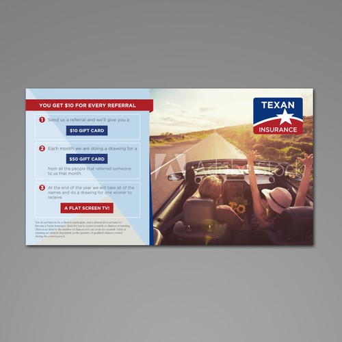 Referral Program Flyer | Postcard, flyer or print contest