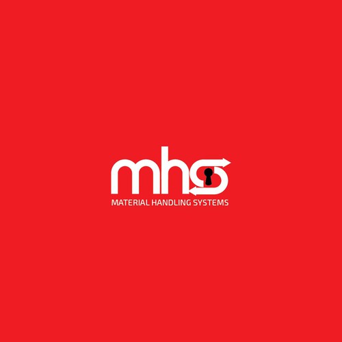 Create a clean, high-tech logo for MHS, Material Handling Systems ...