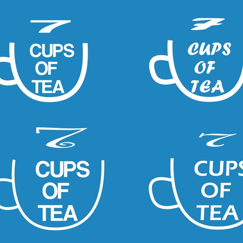 logo for 7 Cups of Tea | Logo design contest
