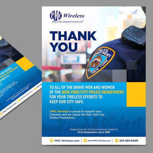 Designs | Print ad - NYPD | Postcard, flyer or print contest