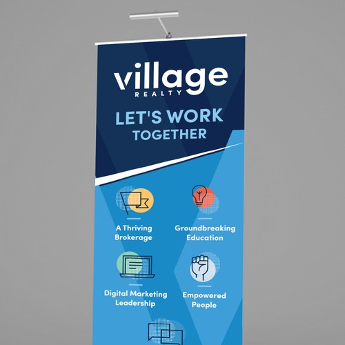Create a pop-up banner for Village Realty | Signage contest