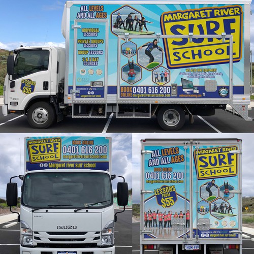 Designs | Design an epic fun surf school truck wrap | Car, truck or van ...