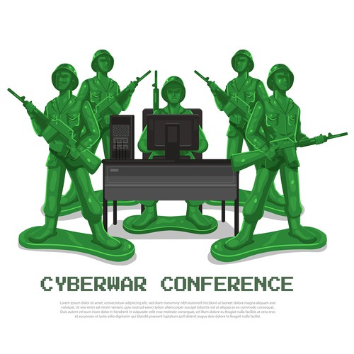 Designs | Illustration for cyberwar conference | Illustration or ...