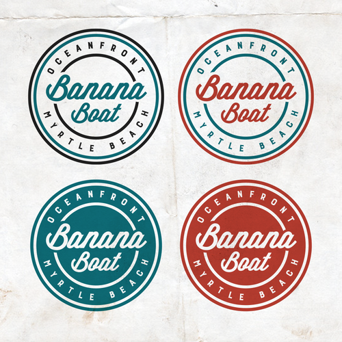 Banana Boat Pool Bar Logo Design | Logo design contest
