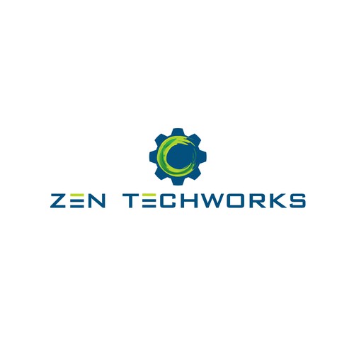 Logo for Zen Techworks, a technology support company | Logo & business ...