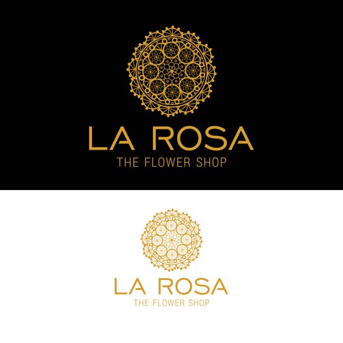 Design a "romantic" and "luxury" logo for "La Rosa" flower shop | Logo ...