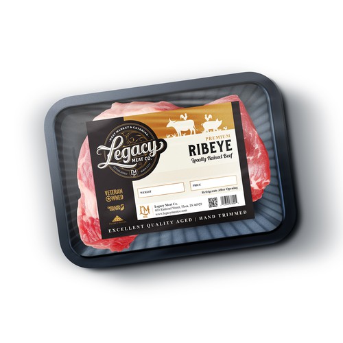 Designs | Premium Meat Package Label | Product label contest
