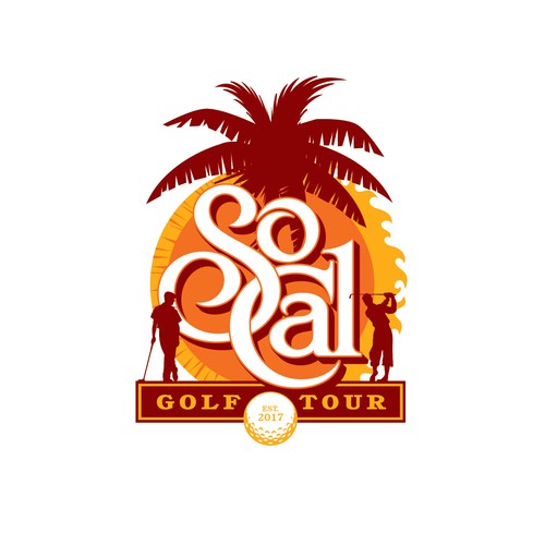 Golf Tour logo with Southern California style | Logo design contest