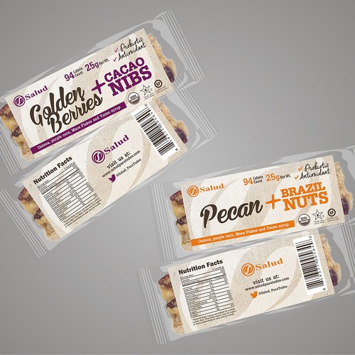 Unique design for organic health bar! | Product label contest