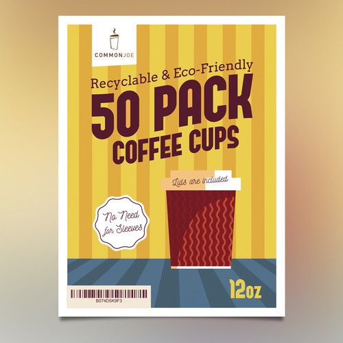 Disposable coffee cups Label design | Product label contest