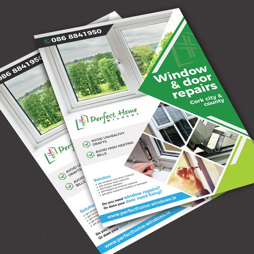 Effective household flyer for A "Window & Door Repair" company ...