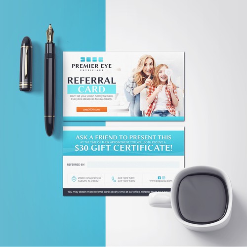 Referral Card for Premier Eye Physicians | Other business or ...