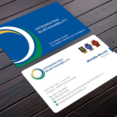 Create a professional new business card design for an innovative ...
