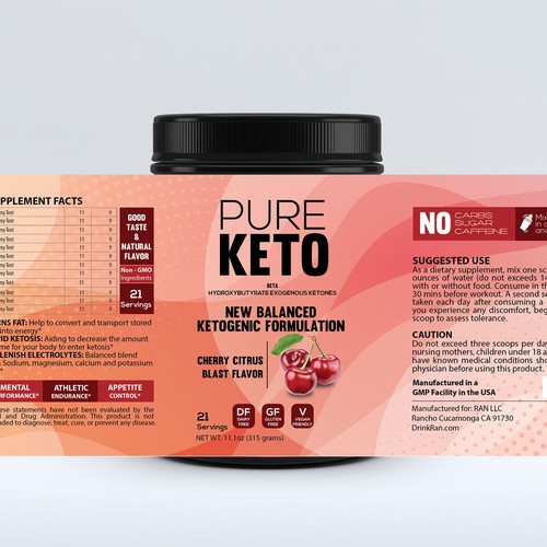 Cool ideas label for KETO Guaranteed! | Product packaging contest