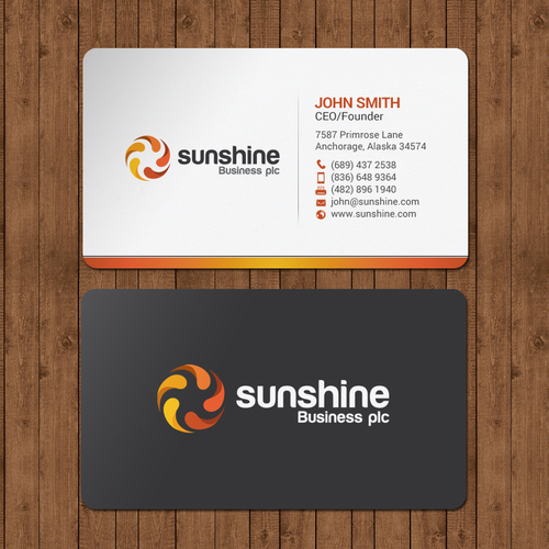 Sunshine | Business card contest