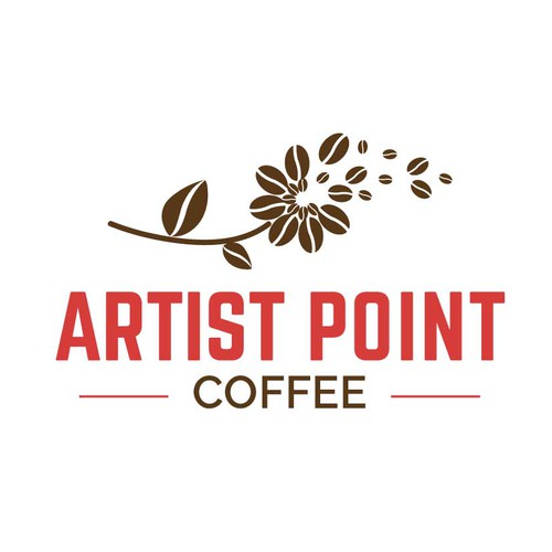 Red Coffee Bean Logo