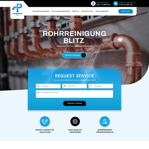 Designs | German plumber service needs new trustful converting ...
