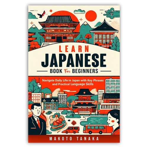 Designs | Learn Japanese Book | Book cover contest