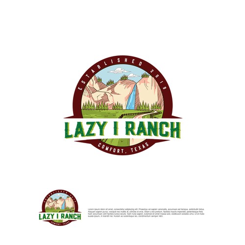 Lazy I Ranch in Comfort Texas - Classic Ranch Logo Contest | Logo ...