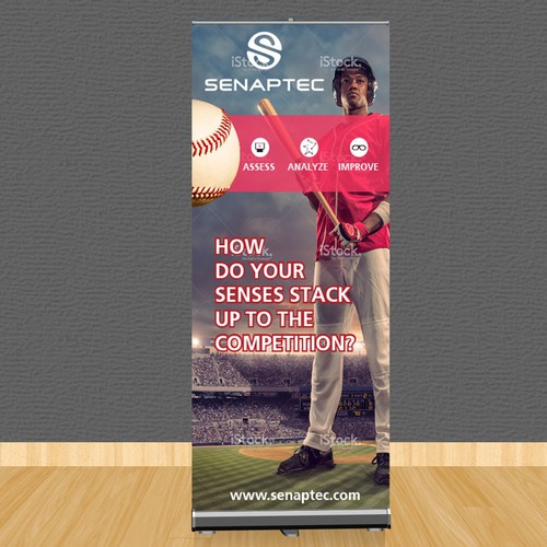 Create an edgy banner for a high-performance vision company for use at ...